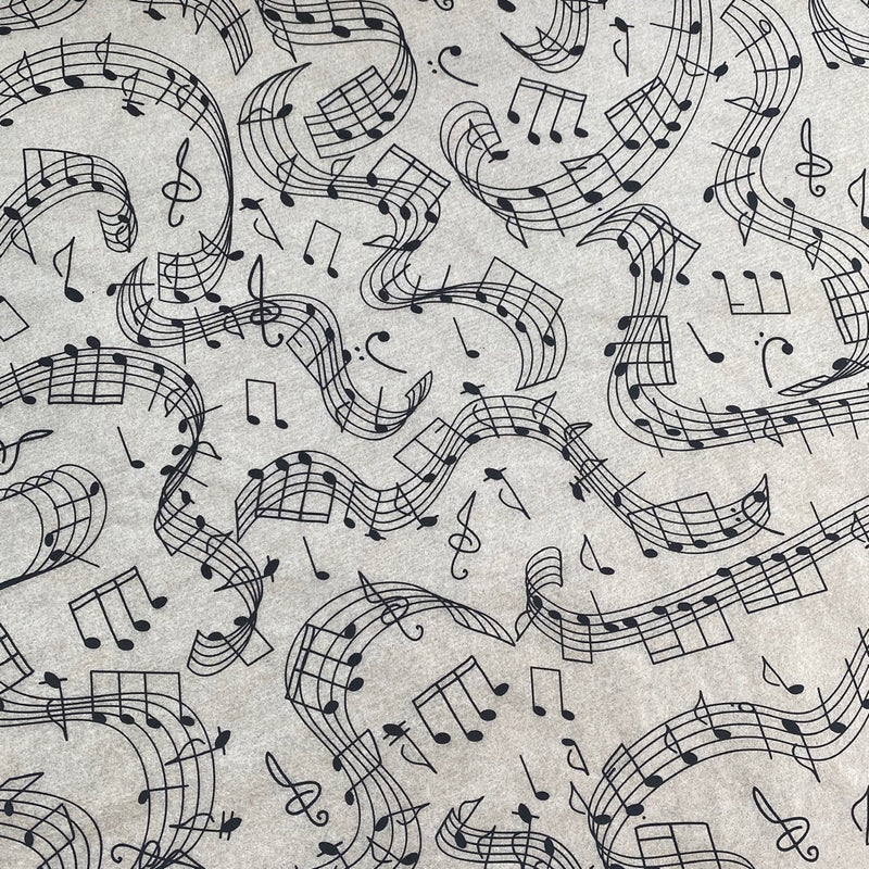 Music Notes - Underglaze Transfer Sheet
